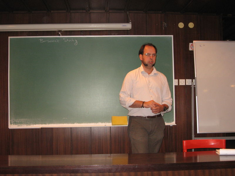 Series of Lectures by prof. dr Robert Helling (photos) – SEENET-MTP